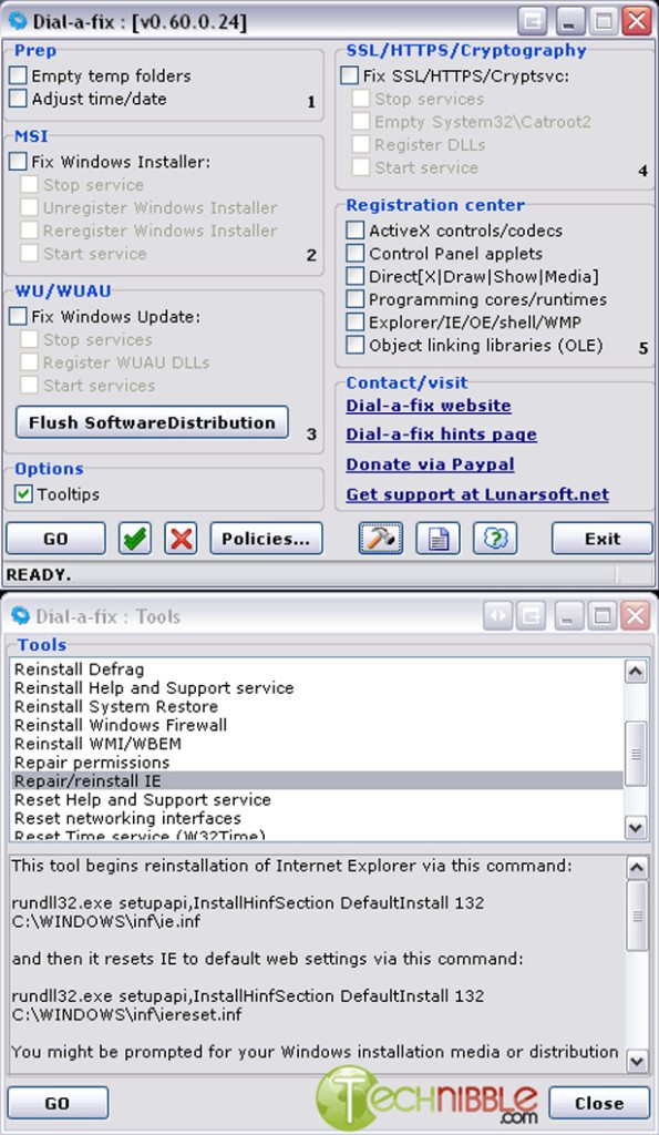 Dial-A-Fix - Perform Tasks After Malware Damage - Technibble
