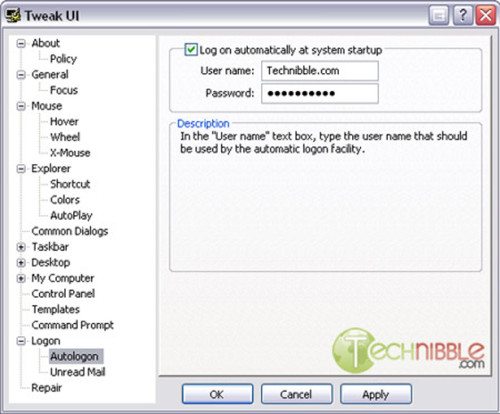 Tweak UI - Windows XP Tweaks - Technibble