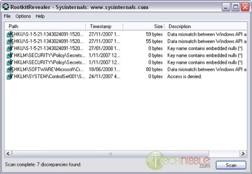 RootkitRevealer - Uncover Hidden Rootkits - Technibble