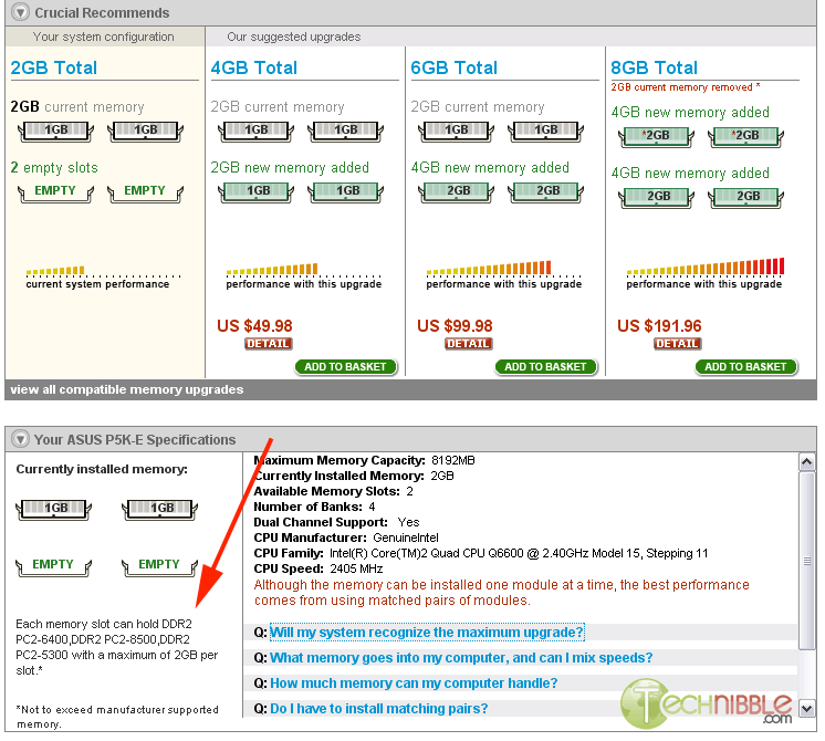 Crucial System Scanner: Scans for type of RAM, gives info, gives ...