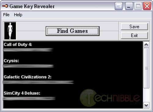 Game Key Revealer - List the License/CD Keys of Installed Games ...