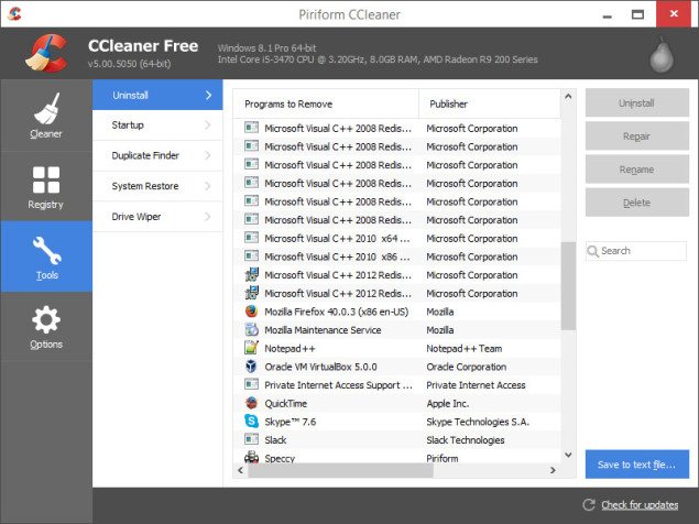 CCleaner Portable - Cleanup, Optimization and Privacy Tool - Technibble