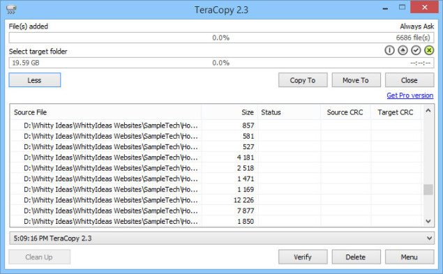 TeraCopy Portable - Uninterrupted File Copying Tool - Technibble