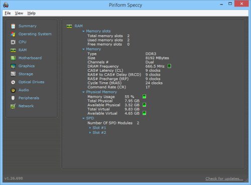 Speccy - Scan and Display a Computer's Specifications. - Technibble