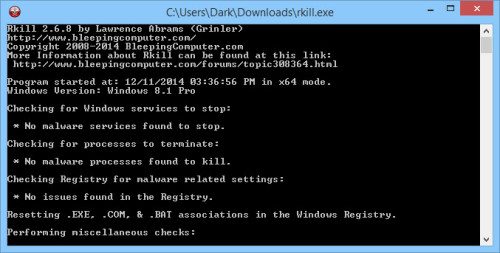 Rkill - Terminate Active Malware Processes - Technibble