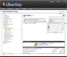LiberKey - Portable Application Interface