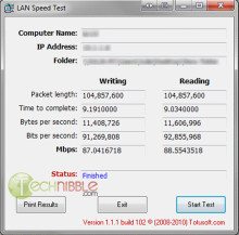 LAN Speed Test - Measure LAN Speeds