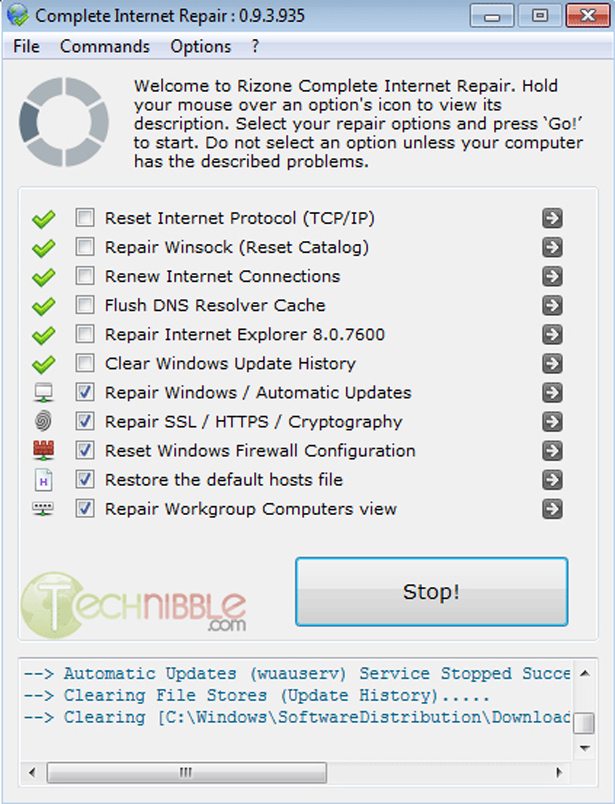 Rizone Complete Internet Repair - Repair Common Internet Connection Issues Rizone Complete Internet Repair - Repair Common Internet Connection Issues