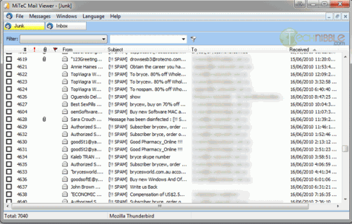 Mail Viewer - View Stand Alone Email Databases