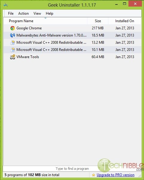 GeekUninstaller 02 - Technibble